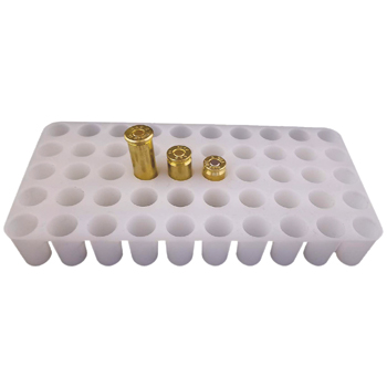 Universal White Ammo Reloading Tray - 50 Rounds