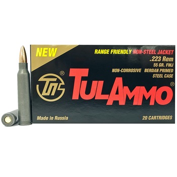 223 Remington (5.56x45mm) 55gr FMJ TulAmmo Ammo Battle Pack (300 rds)